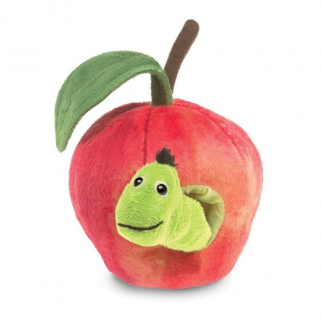 Wurm im Apfel - Fingerpuppe