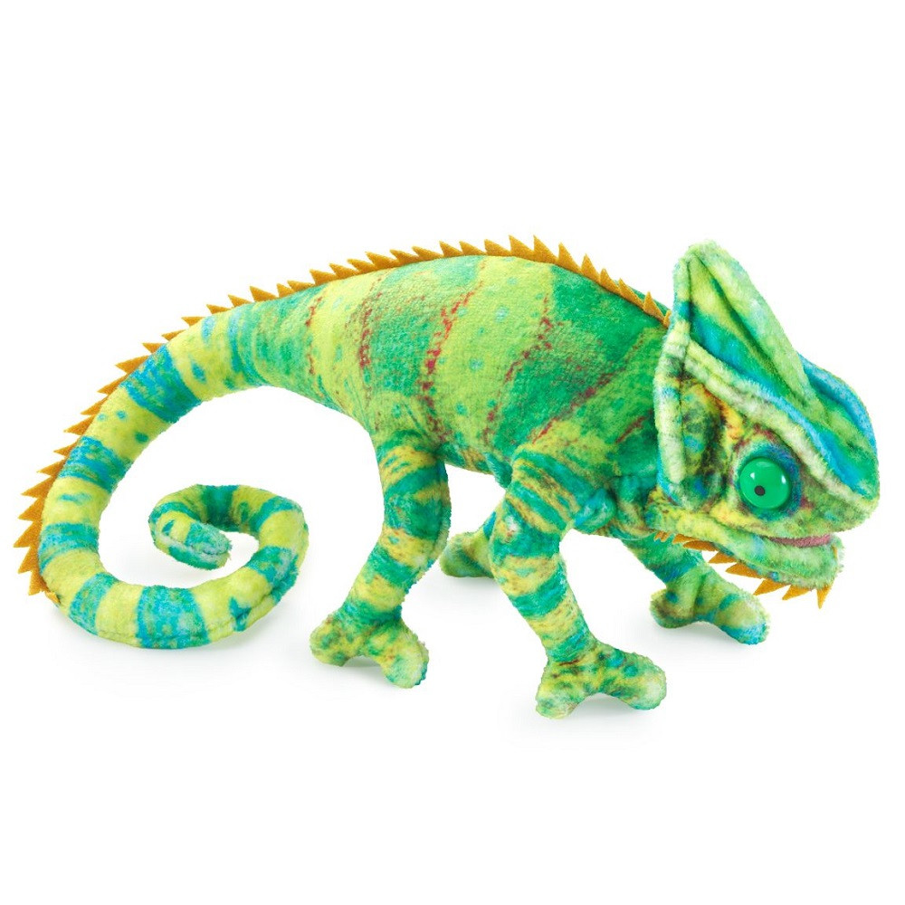 Chamäleon - Fingerpuppe